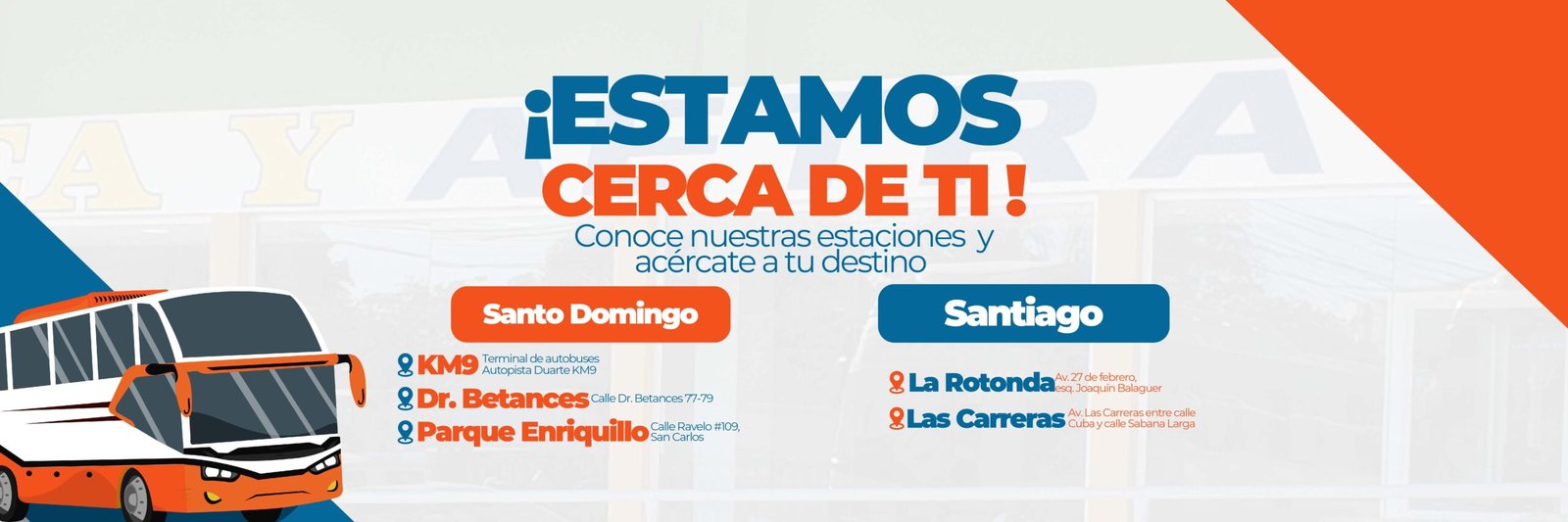 Envíos y transporte de Santiago a Santo Domingo | AETRA BUS